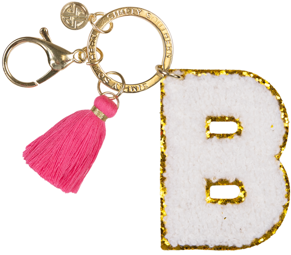 Simply Southern - Sparkle Letter Initial Keychain | Monogram Market