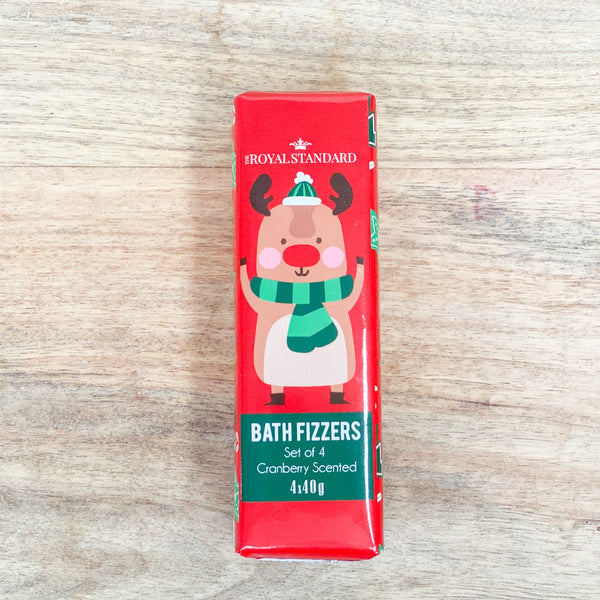 Reindeer Bath Fizzers, Set of 4 | Monogram Market