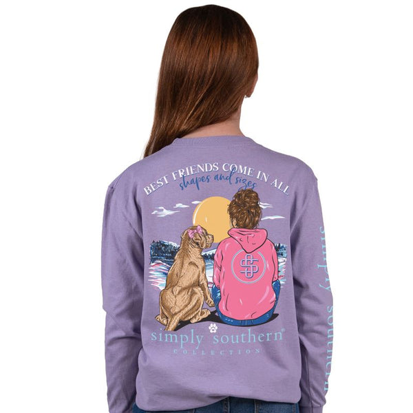 Simply Southern YOUTH, Long Sleeve Tee - BEST FRIENDS | Monogram Market