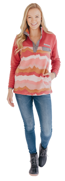 Simply Southern - Fleece Jacket, Pink Mountain | Monogram Market